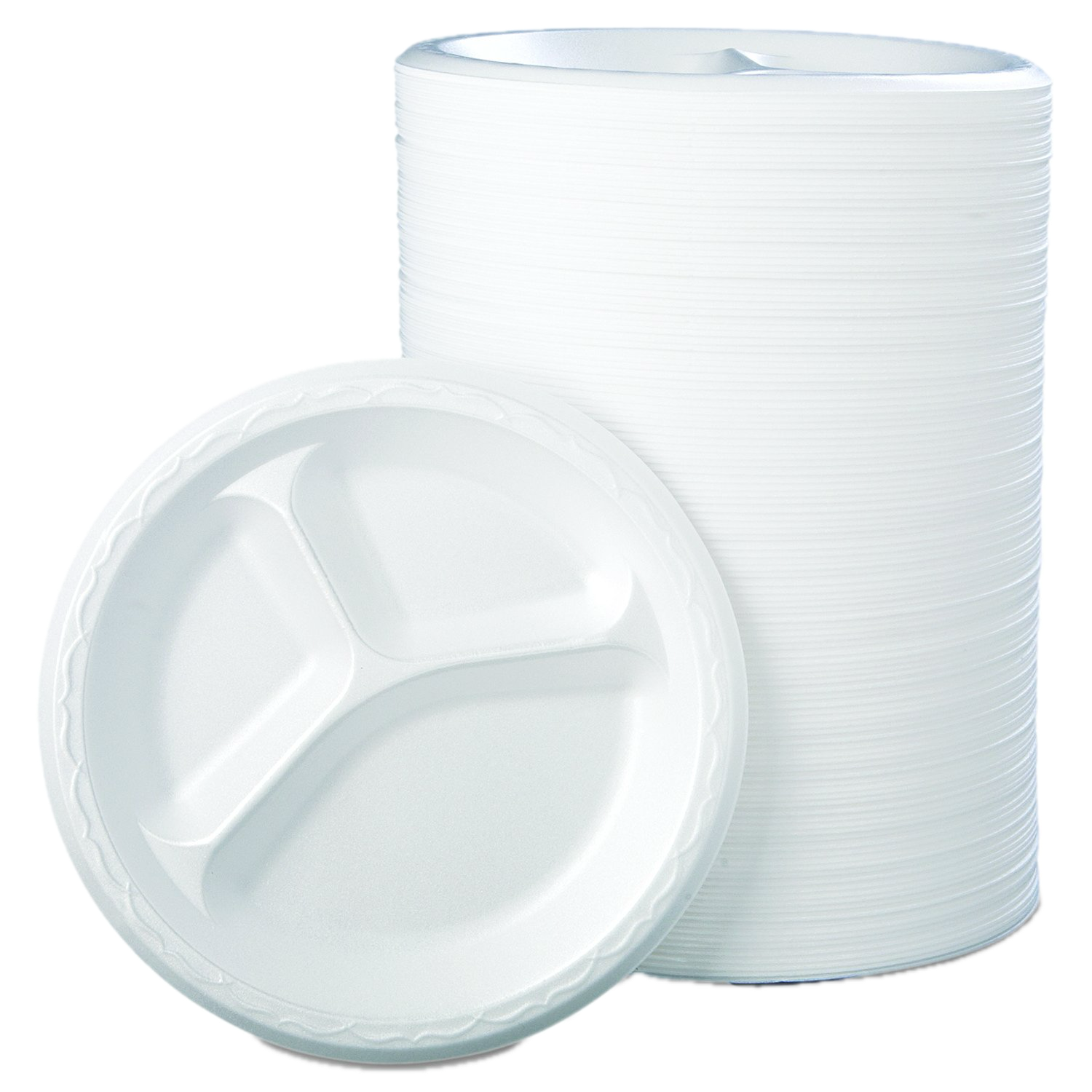 9" White Round Foam Plate 500/cs - Namaste Restaurant Supplies ...